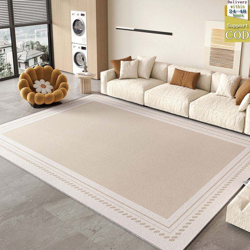 Living room carpet simple and luxurious gray carpet bedroom carpet home ...