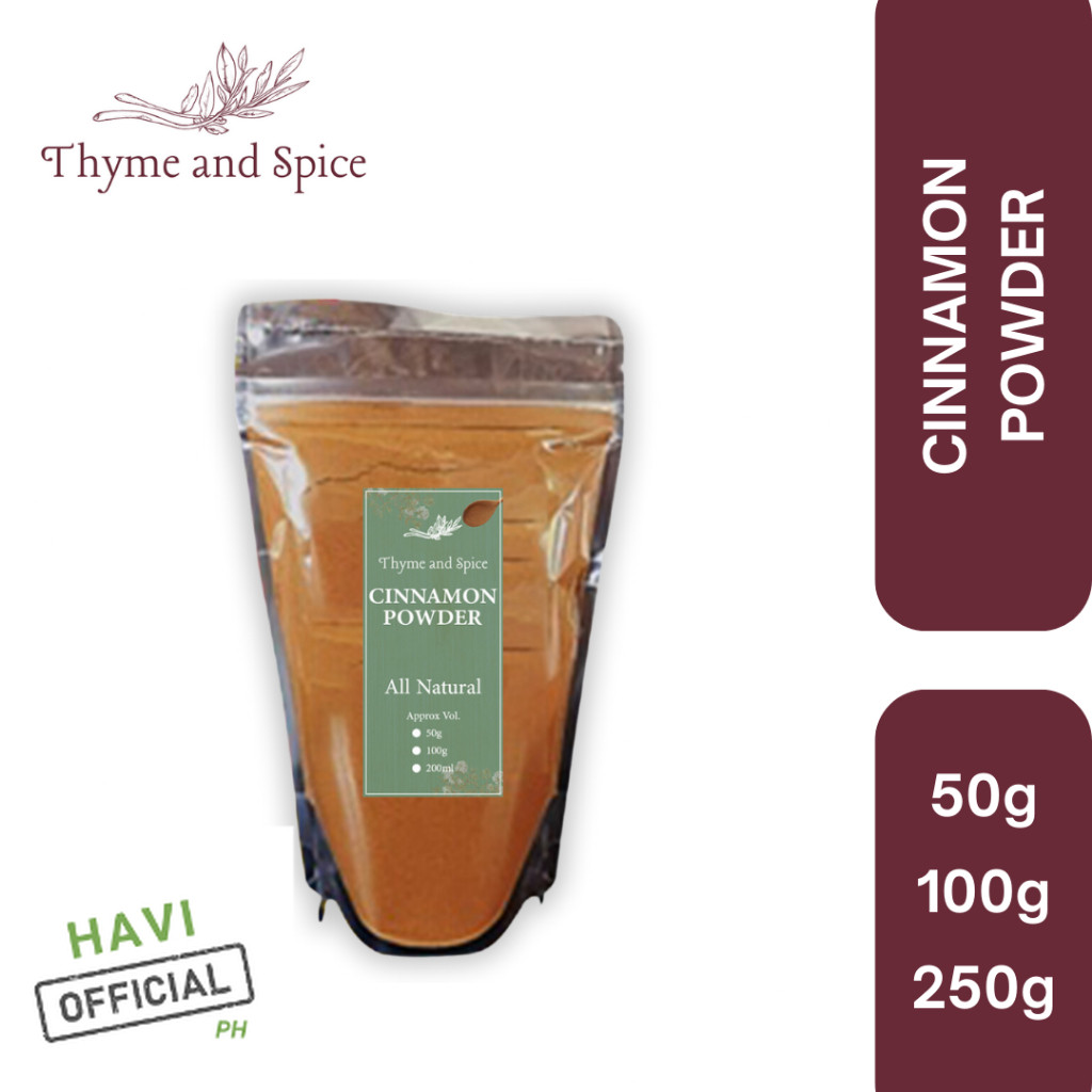 [ZIP LOCK] Cinnamon Powder 50g 100g, 250g - Spice️ THYME & SPICE HAVI ...
