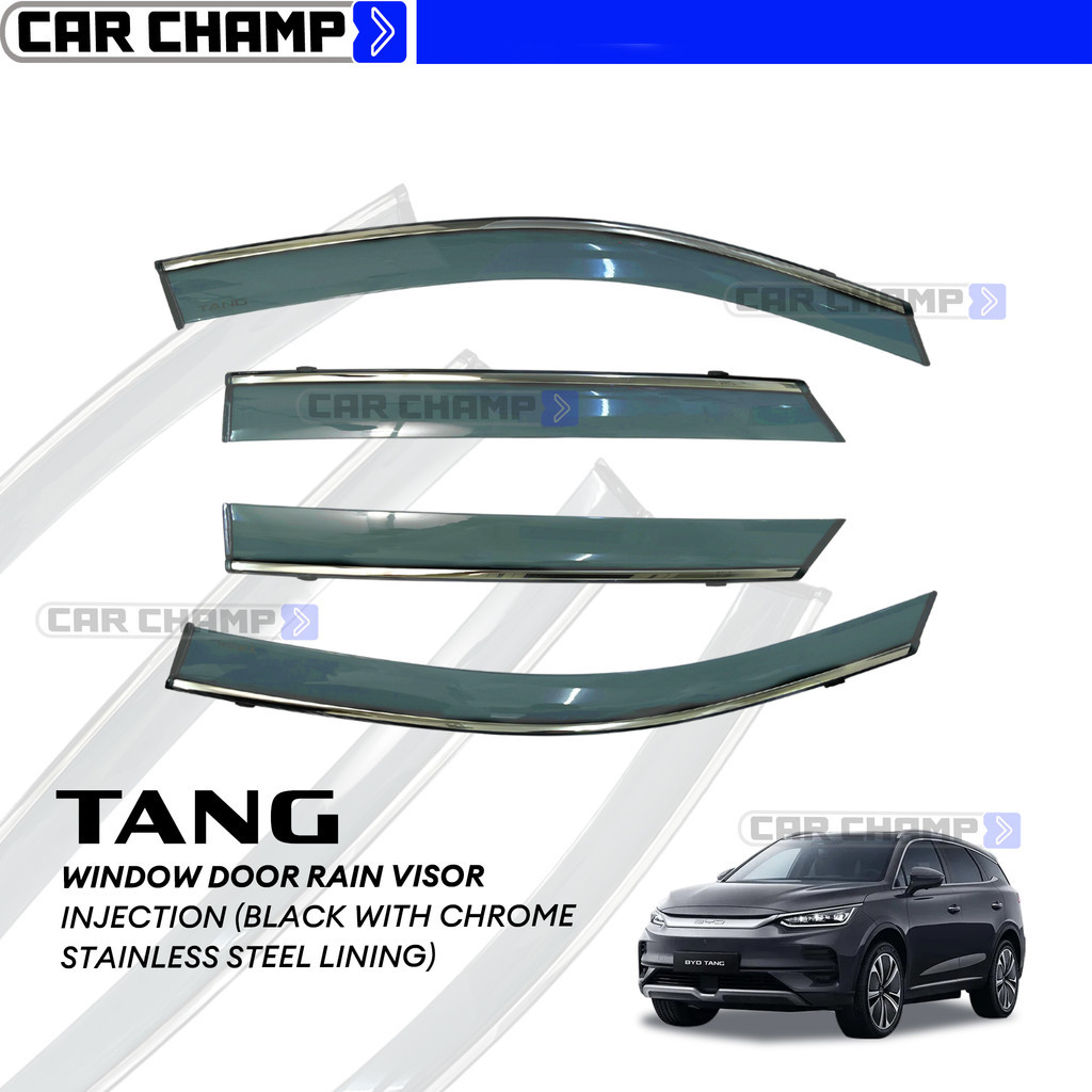 BYD Tang 2025 to 2026 INJECTION / MUGEN TYPE Window Door Rain Visor ...