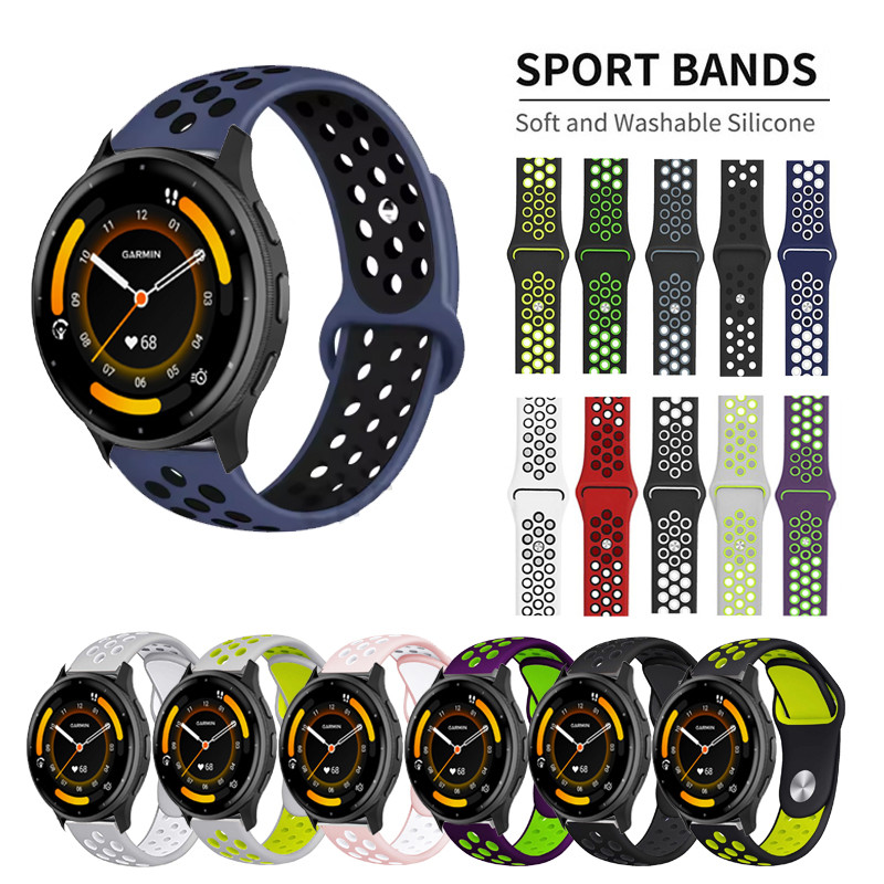 Waterproof Outdoor Sports Strap Silicone Band For Garmin Forerunner 165 ...