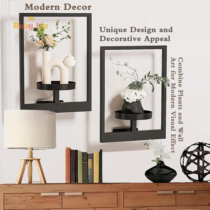 Ruby Lin Metal Plant Wall Frame Photo Frame Wall Planter Wall Mounted ...