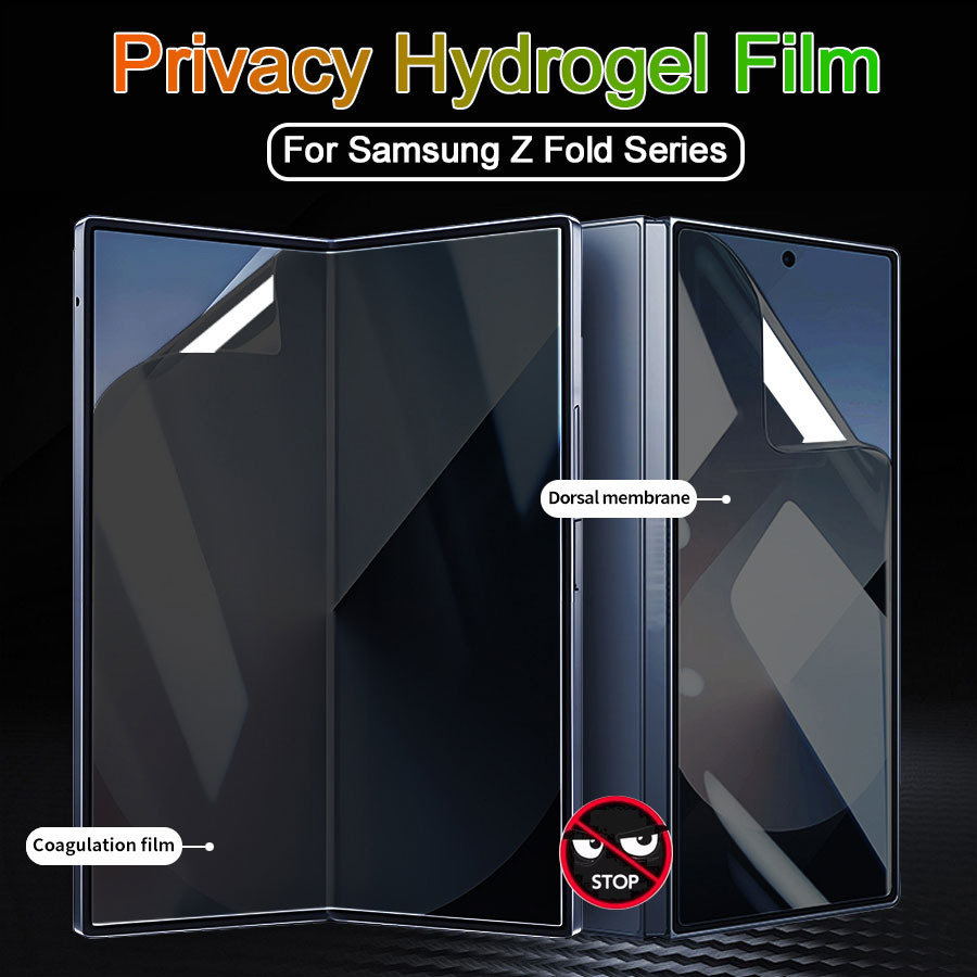 Samsung Galaxy Z Fold 7 6 5 4 3 Privacy Full Cover Screen Protector ...
