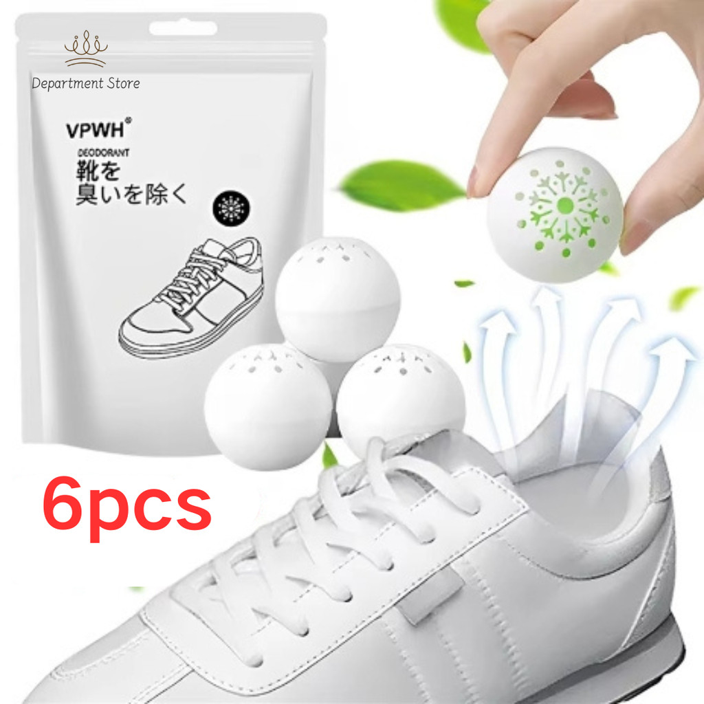 6pcs Deodorizer Freshener Balls For Shoes Multifunction Jasmine Scent ...