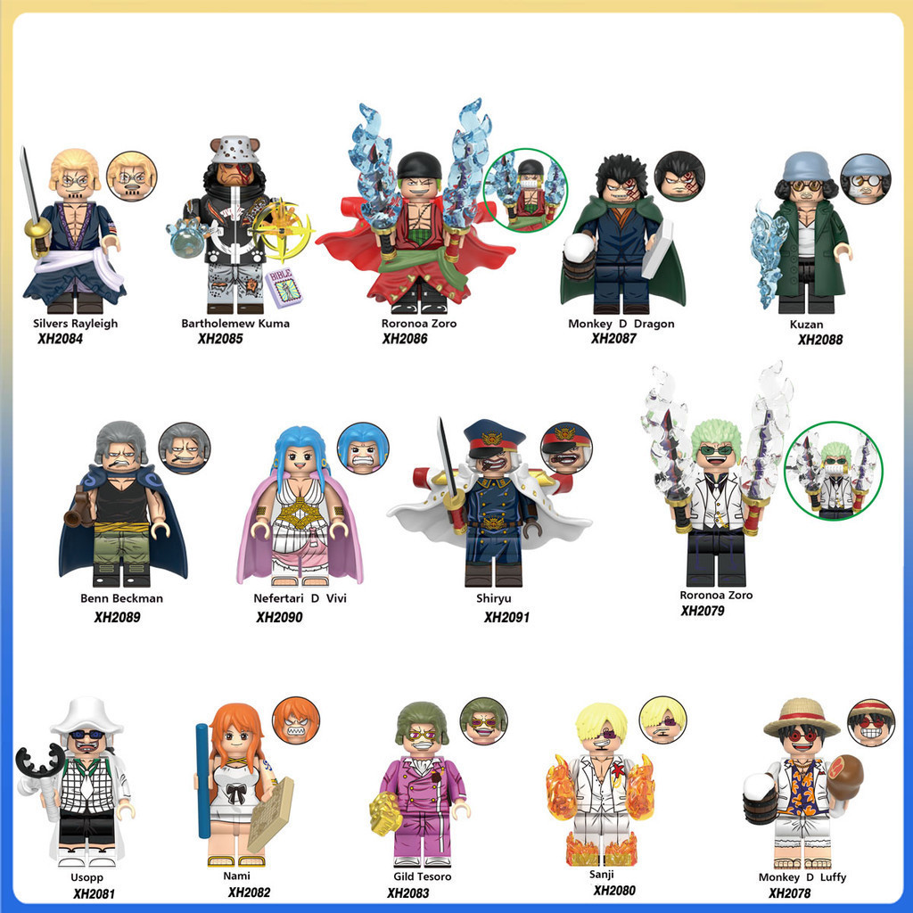 Educational Model Toys Comic building blocks Luffy assembly building ...
