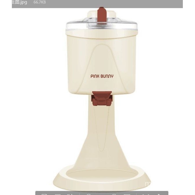 Banny Rabbit Children Ice Cream Machine Automatic Household Mini Ice ...
