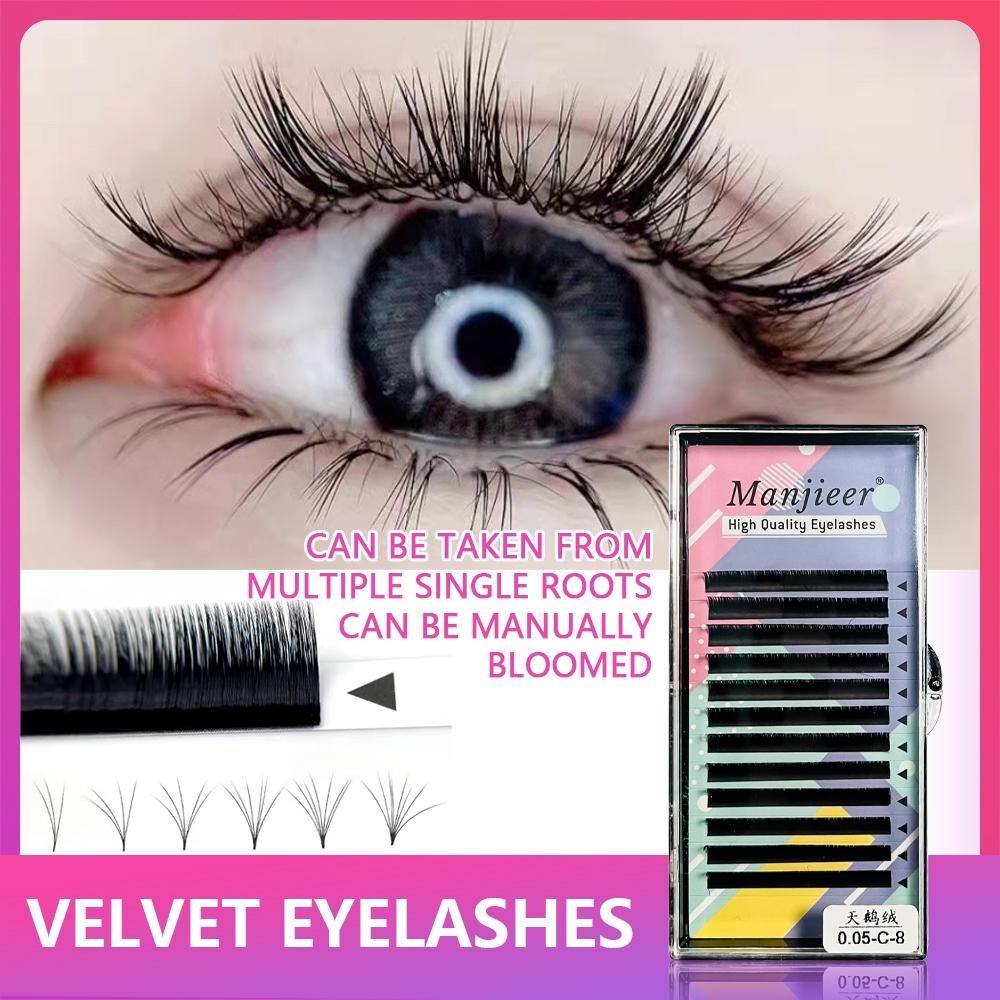 12 Rows Of Eyelashes Single Velvet Texture Can Be Attached To Many ...