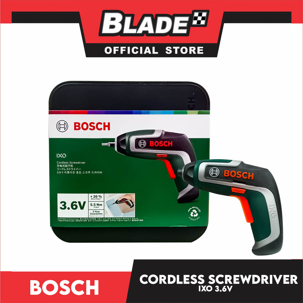 Bosch Cordless Screwdriver IXO 5.5Nm Torque 3.6V Lithium Battery ...
