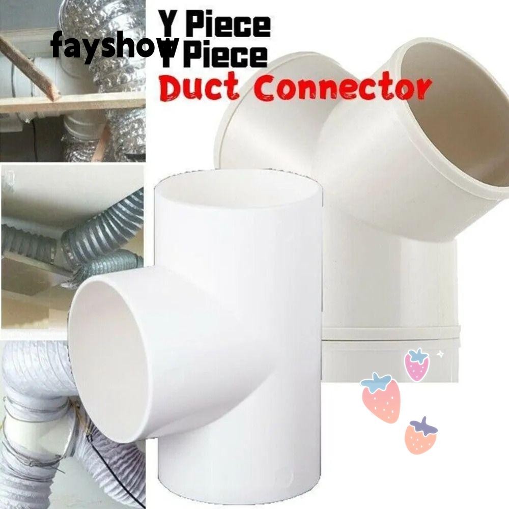 FAY Exhaust Duct Connector, PVC T/Y Shape Quick Ventilation Tube Joint ...