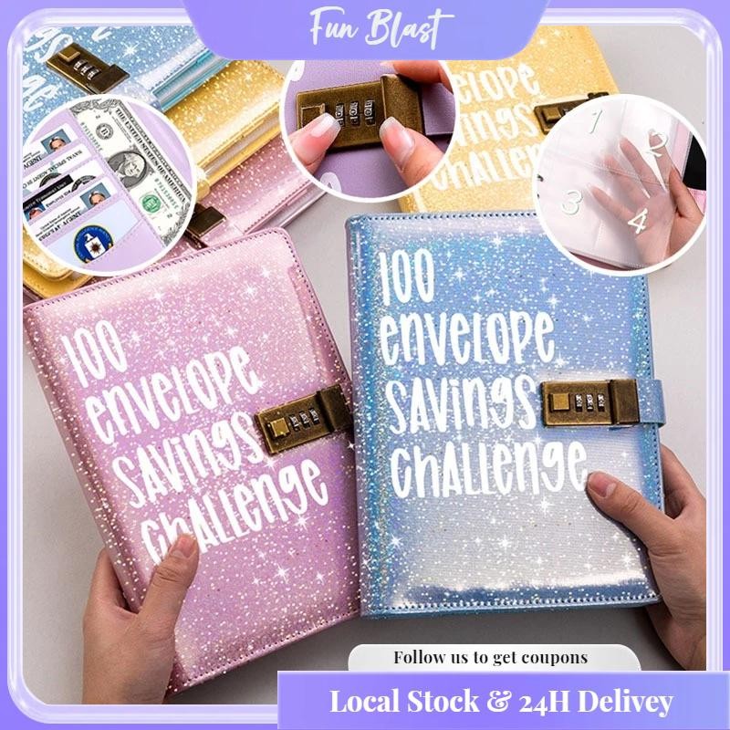 100 Days Budget Binder Envelope Challenge Money Saving Binder Password ...
