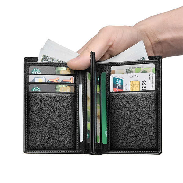 wallet Wallet, men's genuine leather, driver's license, leather case ...