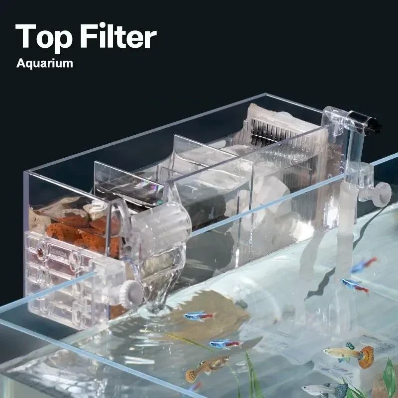 Aquarium Wall Mounted Filter 3-in-1 Oxygenated Silent Circulating ...
