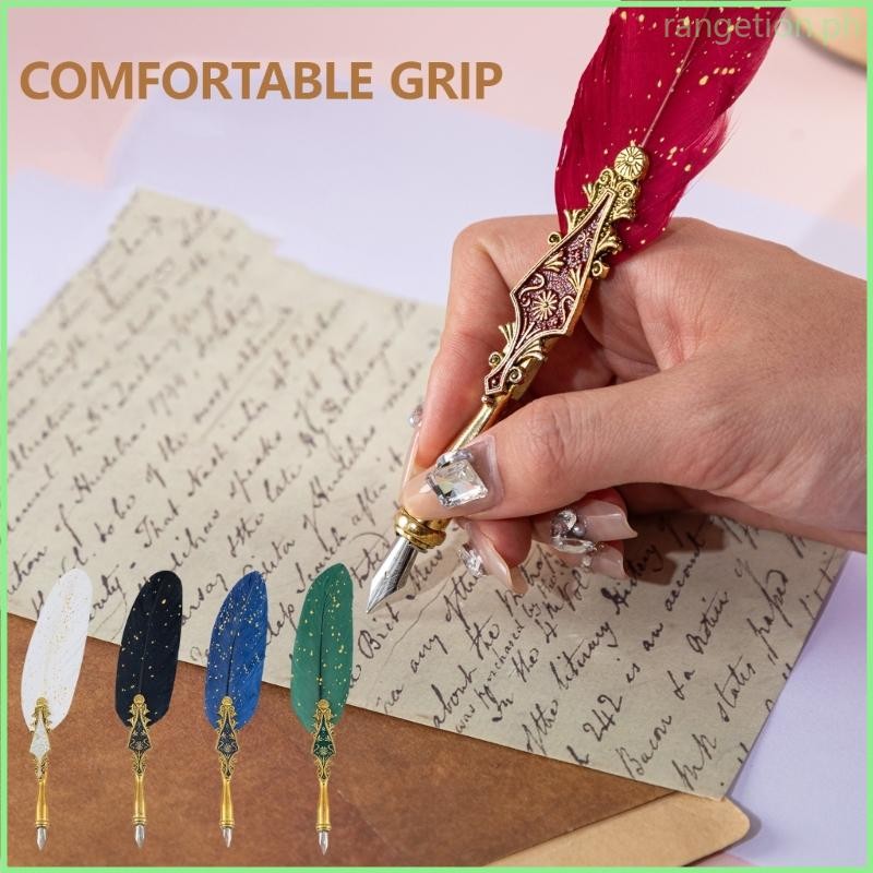 RAN Vintage Dip Pen for Beginner Antique Quill Dip Pen Set with 5 ...