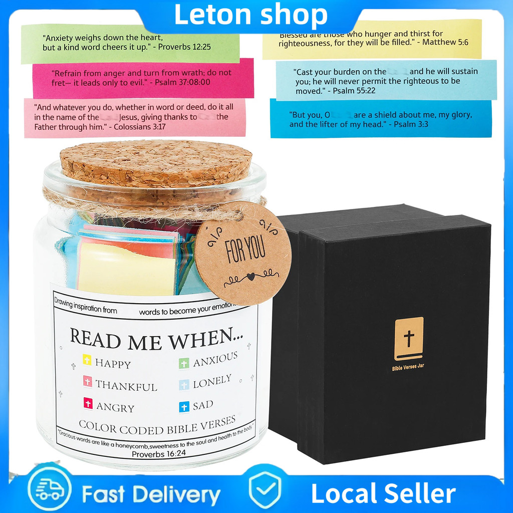 Bible Verse in a Jar Small & Creative Colorful Bible Verse Jar Holy Jar ...