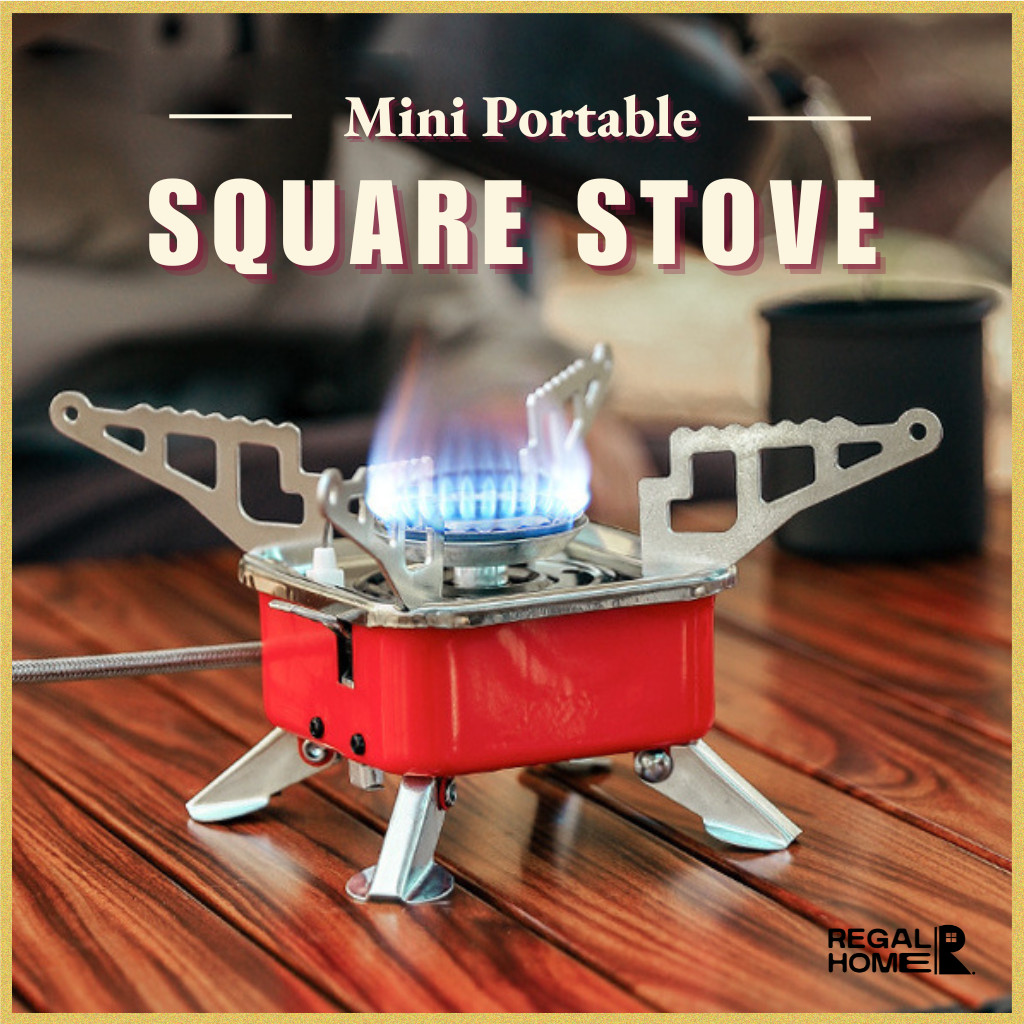 Mini Portable Gas Stove Camping Partner Square Stove Easy Storage ...