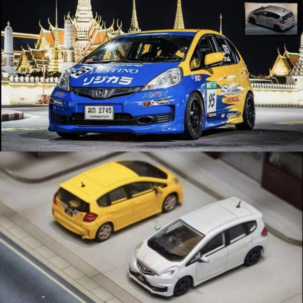 Sw 1: 64 Honda FIT FIT JAZZ 2nd Generation GE8 RS SPOON Alloy Car Model ...