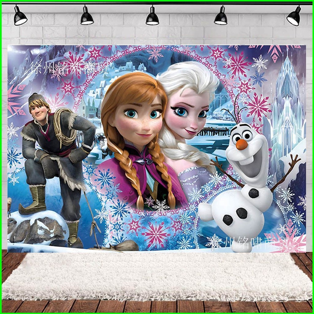 Ag1 Anime Frozen Elsa Theme decoration Celebrate birthday Party Photo ...