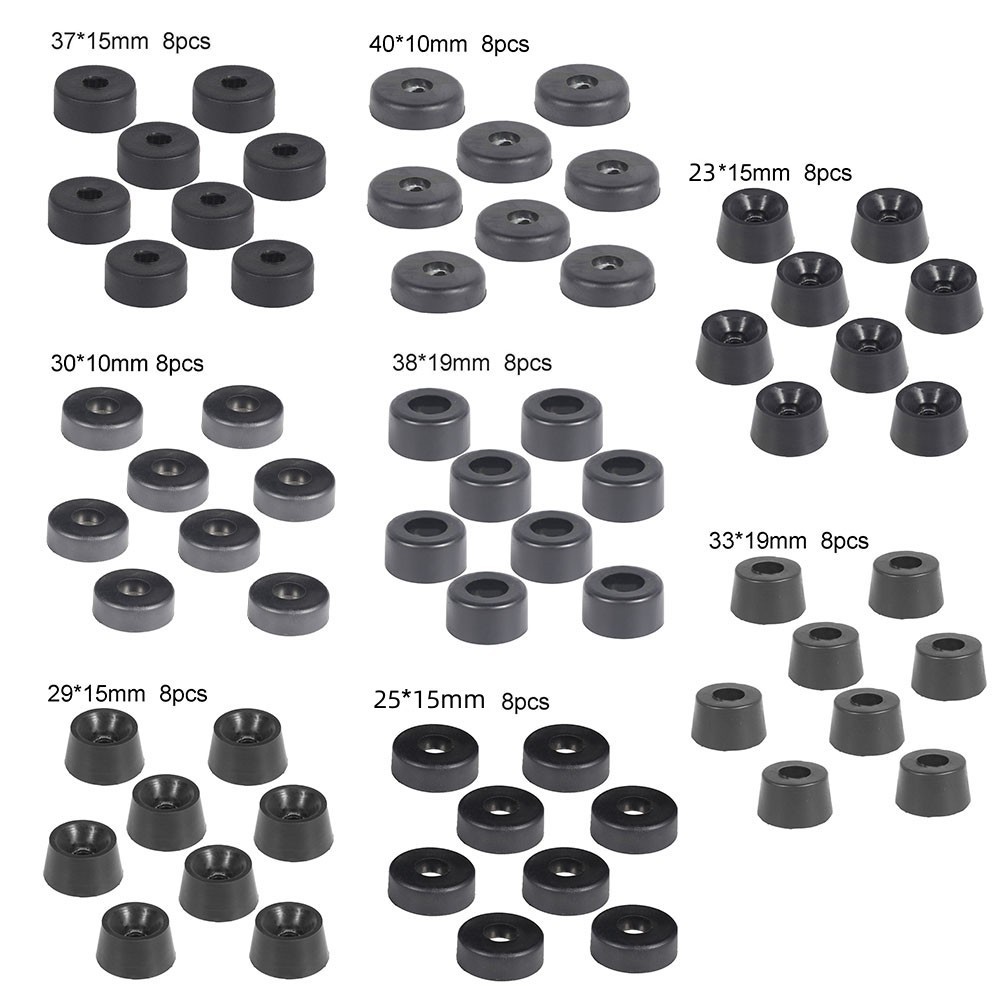 【DAISYG】Rubber Table Rubber Foot Pad Table Box 8pcs Speaker Cabinet ...
