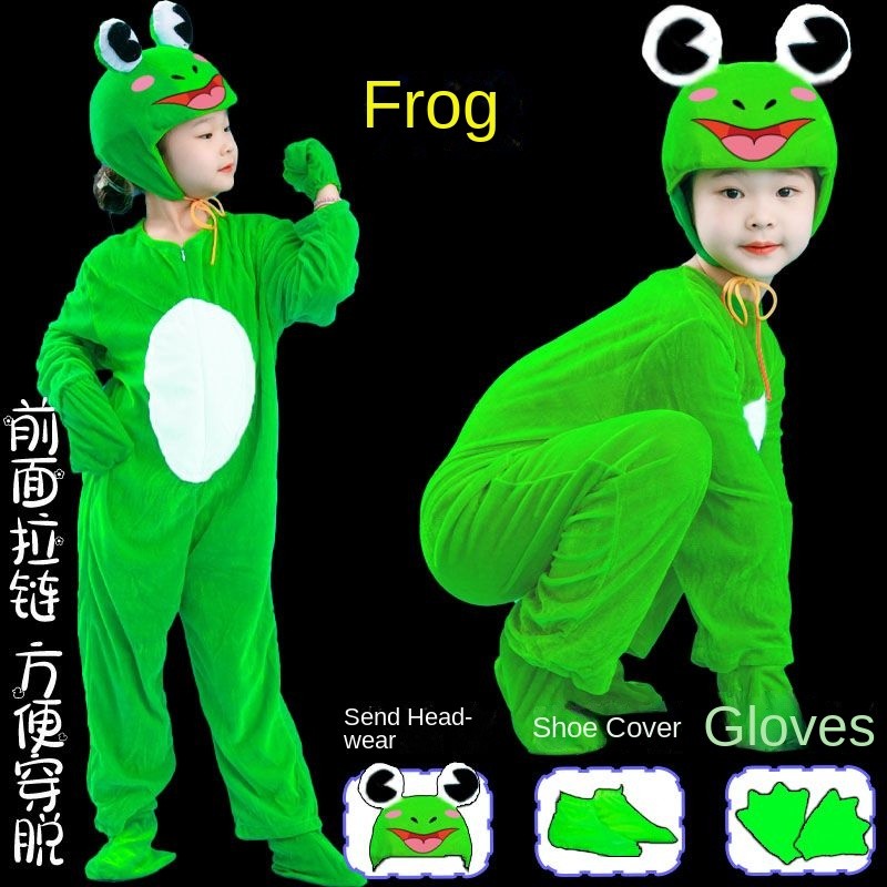Frog Doll Clothing Suit Children's Animal Costume Little Jumping Frog ...