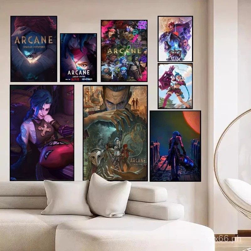 A-Arcane L-League of Legends Self-adhesive Art Poster, Whitepaper ...