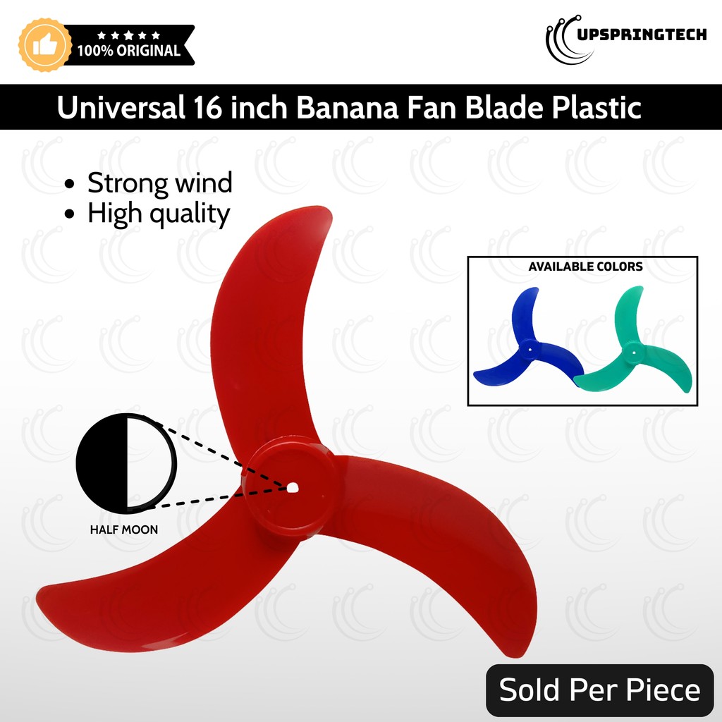 Upspringtech Universal 16" Fan Blade Plastic | Durable Non-Breakable ...