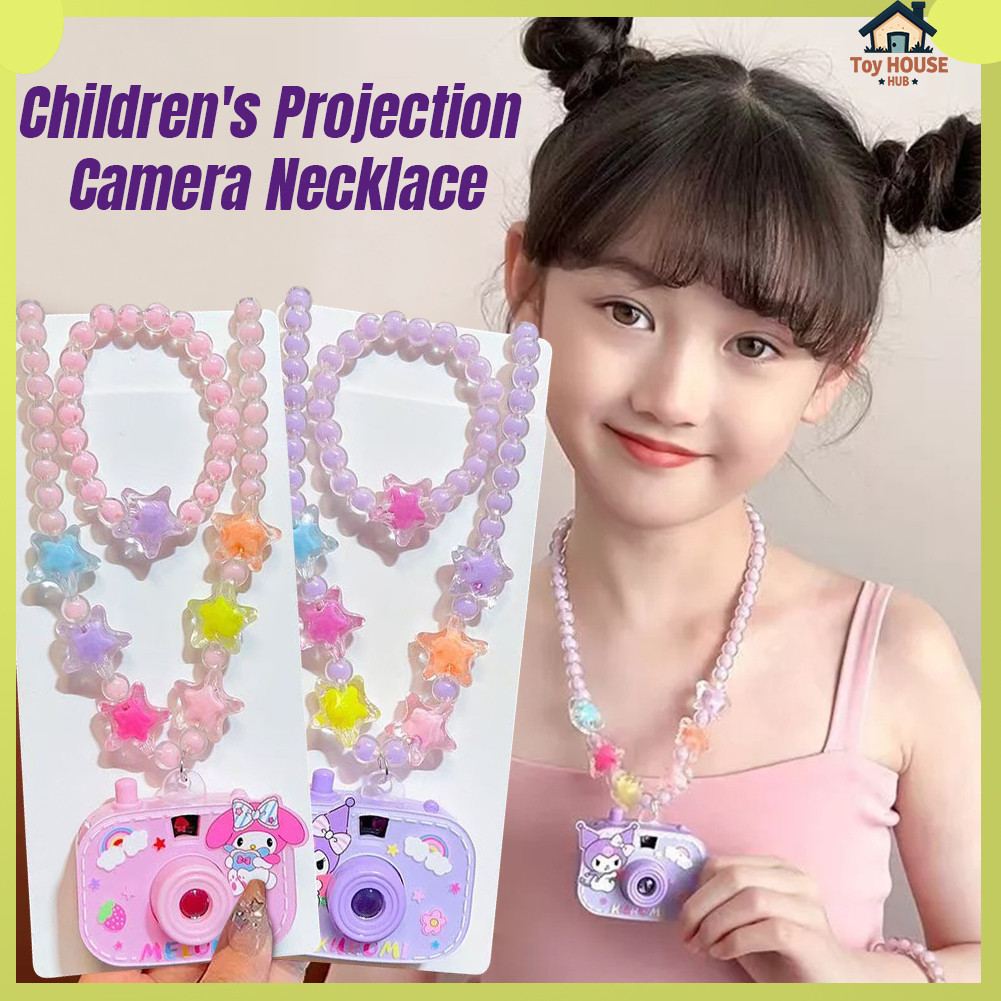 Cartoon Sanrio Children's Projection Camera Necklace Toys Kuromi Camera ...