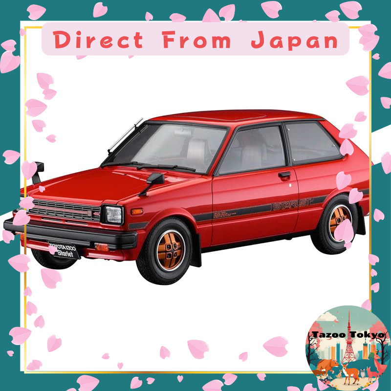 Hasegawa 1/24 Historic Car Series Toyota Starlet KP61 S (3-door) Mid-term Model 1980 Plastic ...