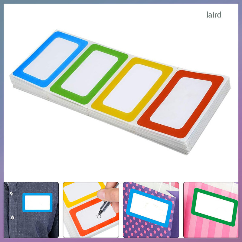 Blank Classification Adhesive Name Tag Decal Sticker Tags Stickers Self ...