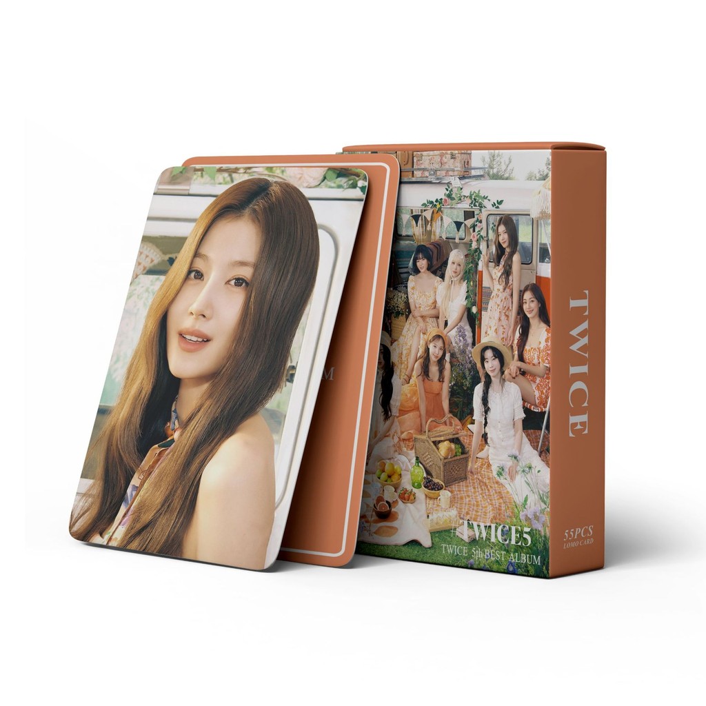 50-55pcs TWICE Photocards TWICE5 Laser Lomo Cards Home 9round MISAMO Nayeon Jeongyeon Momo Sana ...