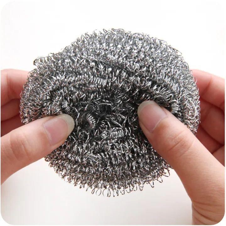 1pcs Stainless Steel Wool Kitchen Steel Wool Round High Expert Cleaning ...
