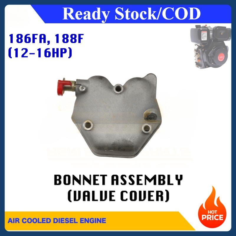 CYLINDER HEAD COVER BONNET ASSY VALVE COVER 186FA 188F 12HP 14HP 16HP ...