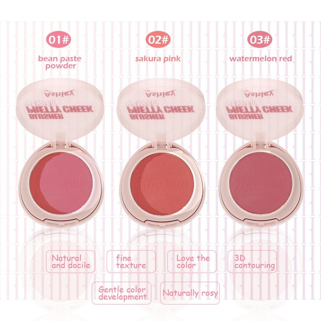 Ashley Shine Light Glow Blusher 4.5g Bean Paste Blush On Powder Make Up ...