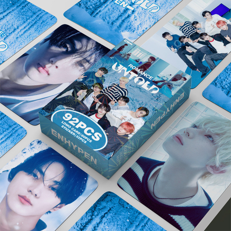 92-96pcs/box EN ROMANCE:UNTOLD 2024 GGU GGU PACKAGE Lomo cards Orange Blood Album Stickers ...