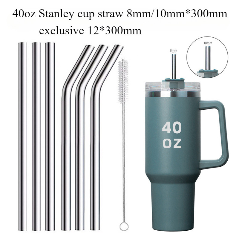 【PH专用】40oz Stanley cup straw 6-12mm 304 stainless steel straw, reusable straw, stainless steel ...