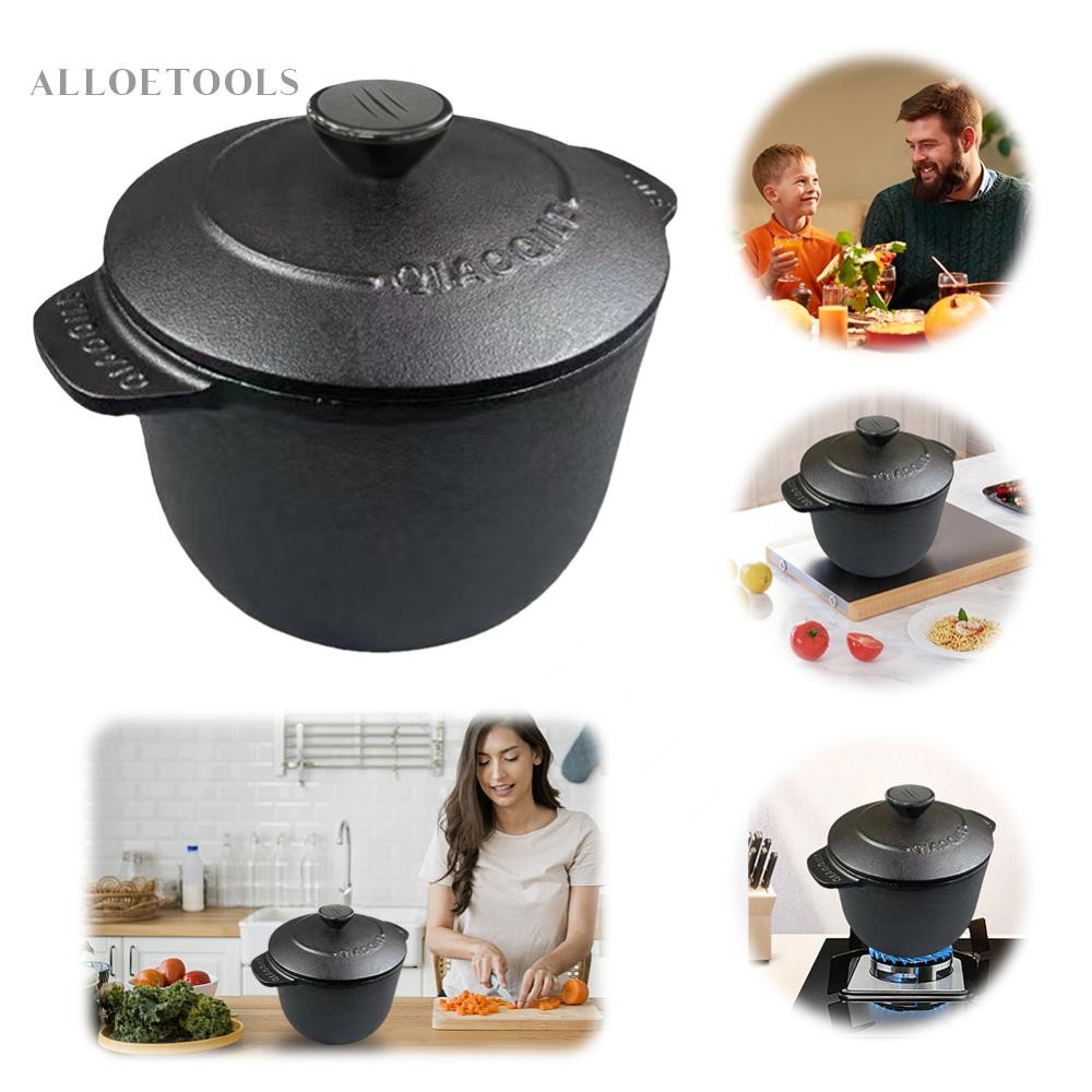 Cast Iron Rice Cooker Deepened Rice Pot Dutch Oven Rice Casserole for ...