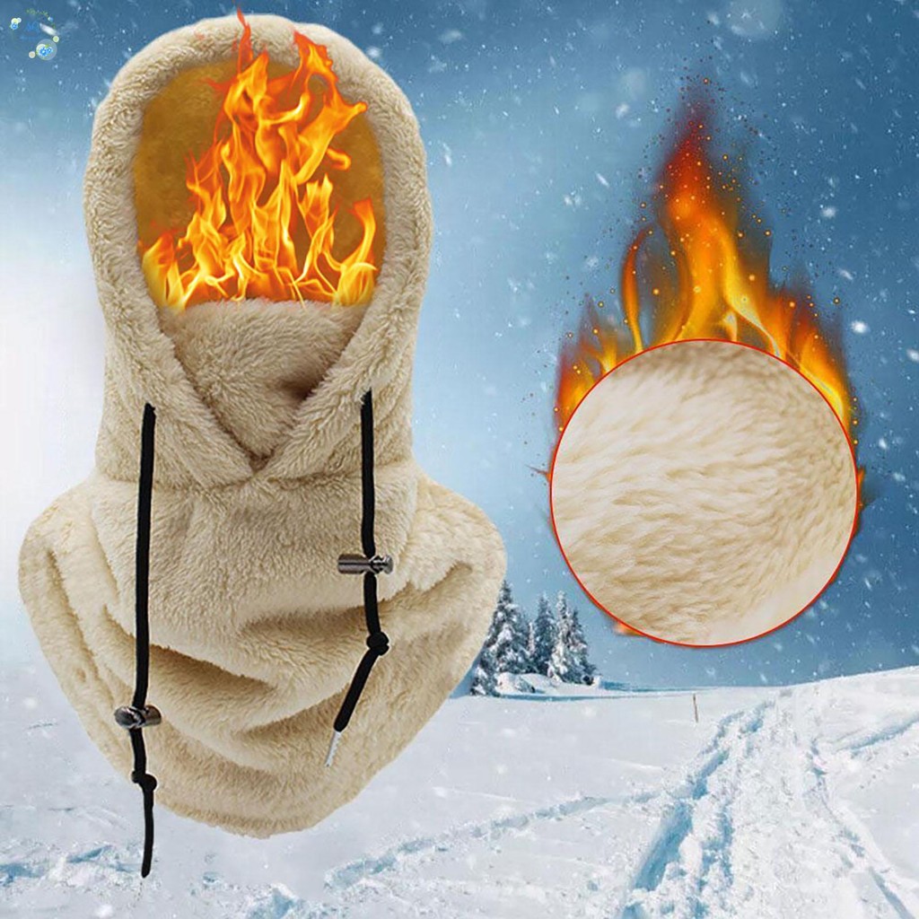 Warm Ski Mask Fleece Mask Hood Warmer Winter Sports Cap | Shopee ...
