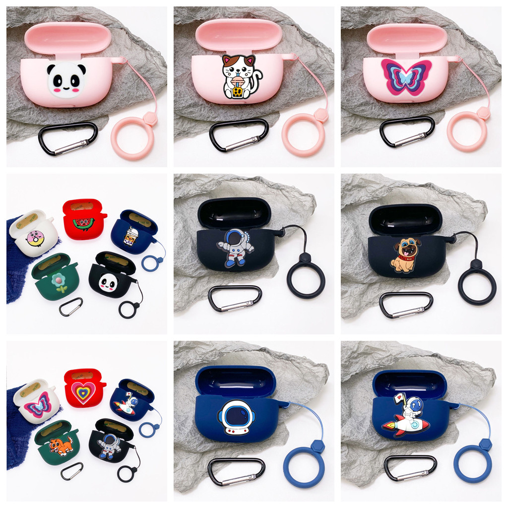 Cartoon Case For MOONDROP BLOCK case cute flower Silicone Earphone ...