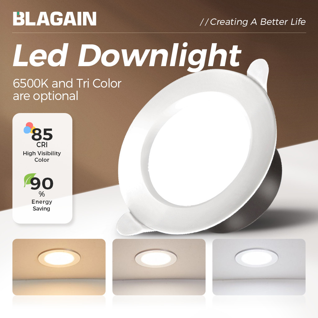 BlAGAIN Thin LED Ceiling Light Pin Light, 3 Colors Selectable 6W 10W ...