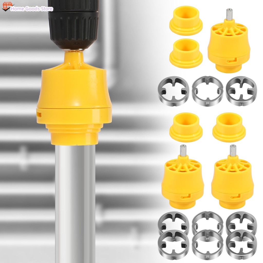 PVC Thread Maker Tool for Electric Drill Professional Pipe Threader Kit ...