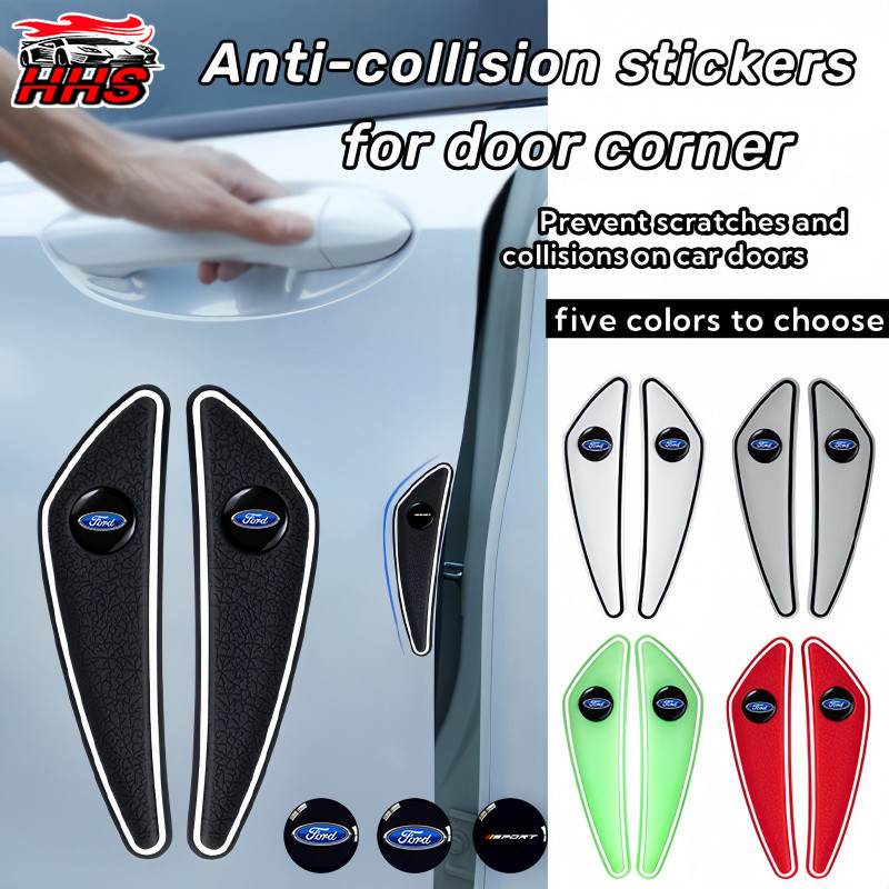 4pcs Ford Car Door Anti-collision Stickers Corner Cover Bumper Anti ...