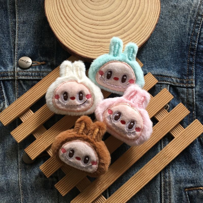 labubu Pin Cartoon Plush Pop Mart Figurine Doll Brooch Girl's Schoolbag ...