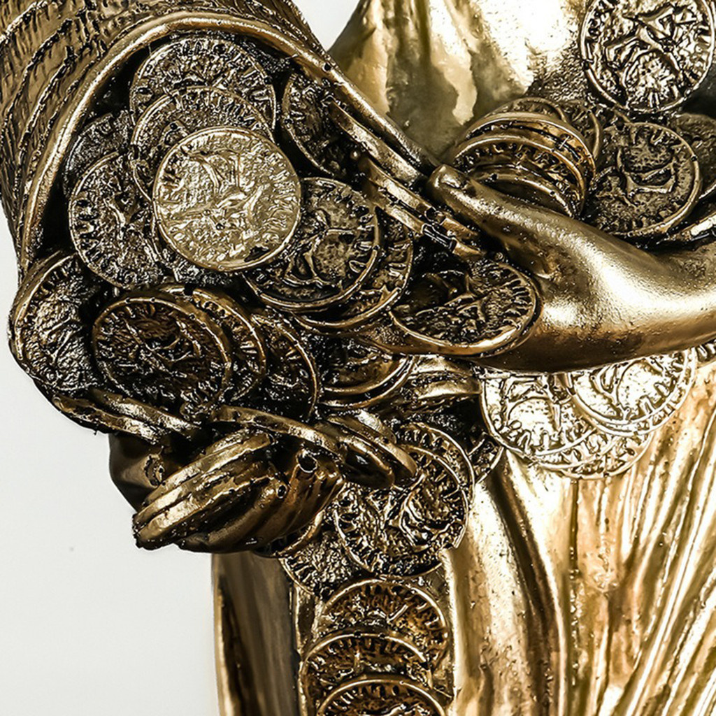 Office Ancient Greek Roman Goddess of Fortune Decor Blindfolded buena ...