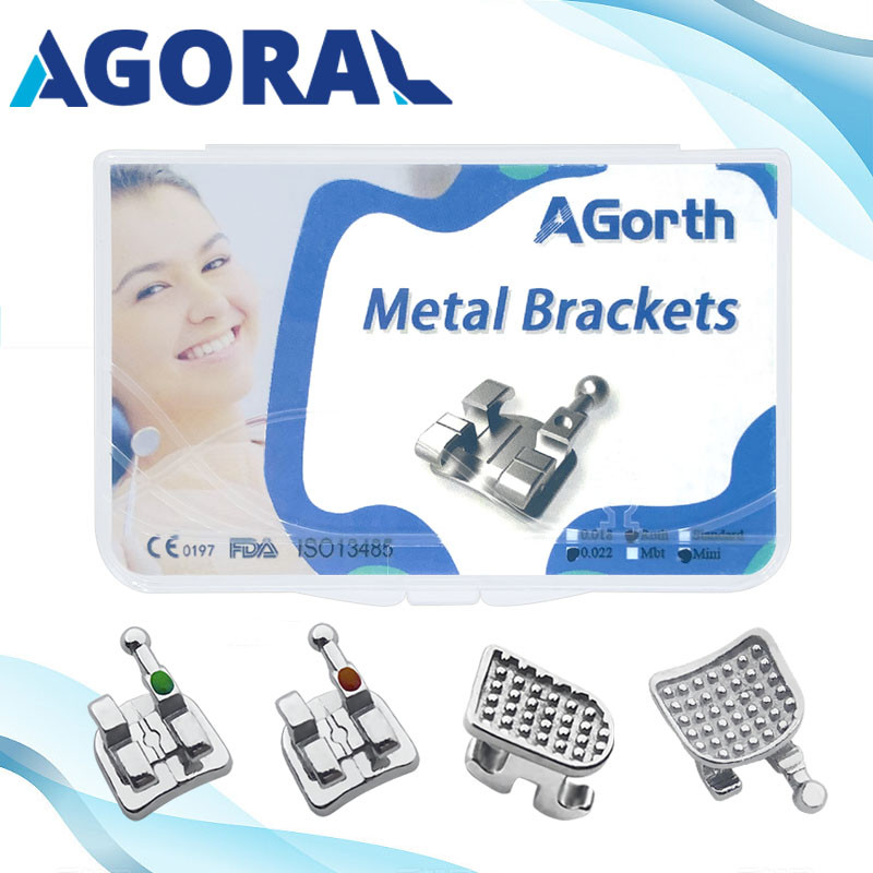 Agoral 20Pcs/Kit Dental Metal Bracket Orthodontic Braces Monoblock ...