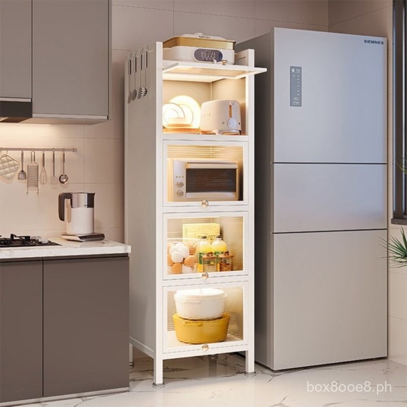 Kitchen Shelf Floor Multi-Layer Small Storage Cabinet Multi-Function ...