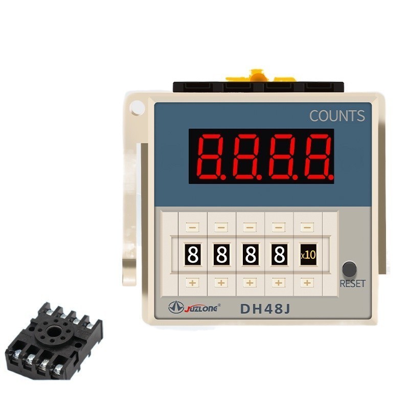 ☆Dragon electronic counter DH48-8 industrial 220v24v380v8 foot digital ...