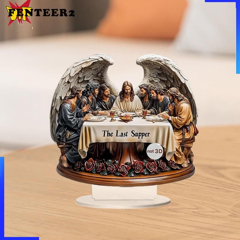 [Fenteer2] 2D Dining Table Scene Statue Desktop Ornament Friend Gift ...