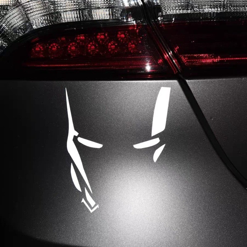 Car Hood Reflect Light Decal, for The Avengers Iron Man Decal Sticker ...