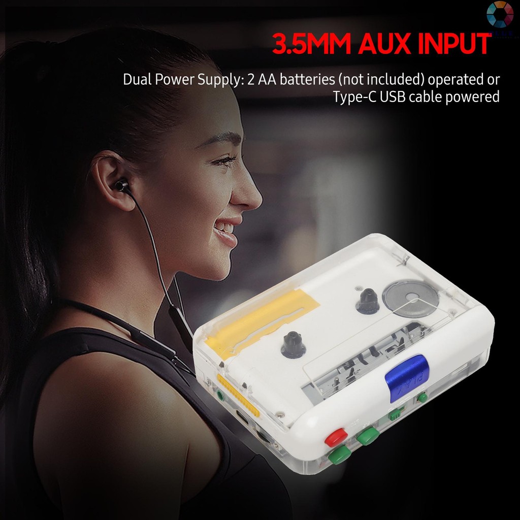 TON010S Portable Cassette to MP3 Player Mini USB Tape Player MP3 ...