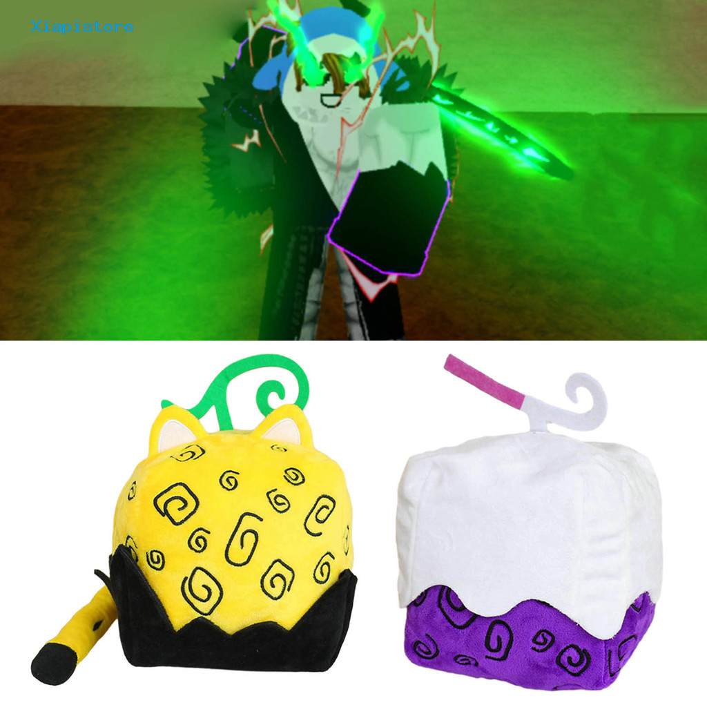 [XP] Blox Fruits Plush Toy with Code Funny Mystery Leopard Print/Purple ...