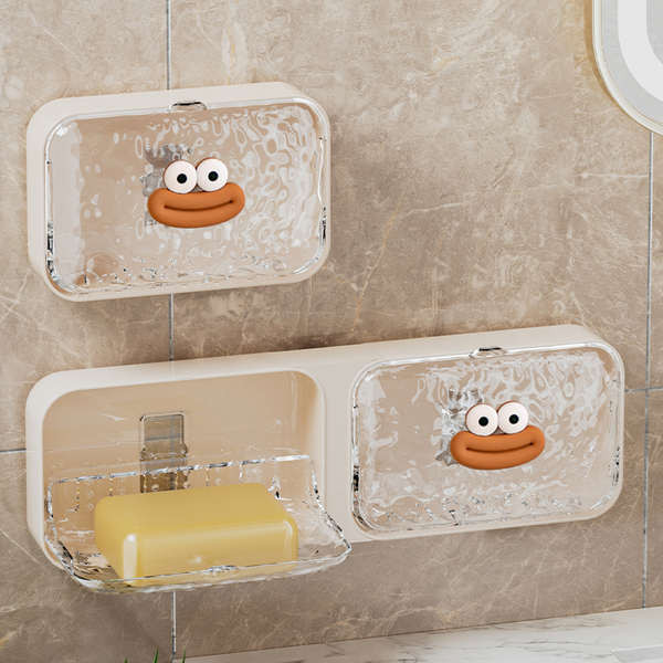 bathroom organizer rack soap organizer Soap Dish Non-Punch Wall Mounted ...