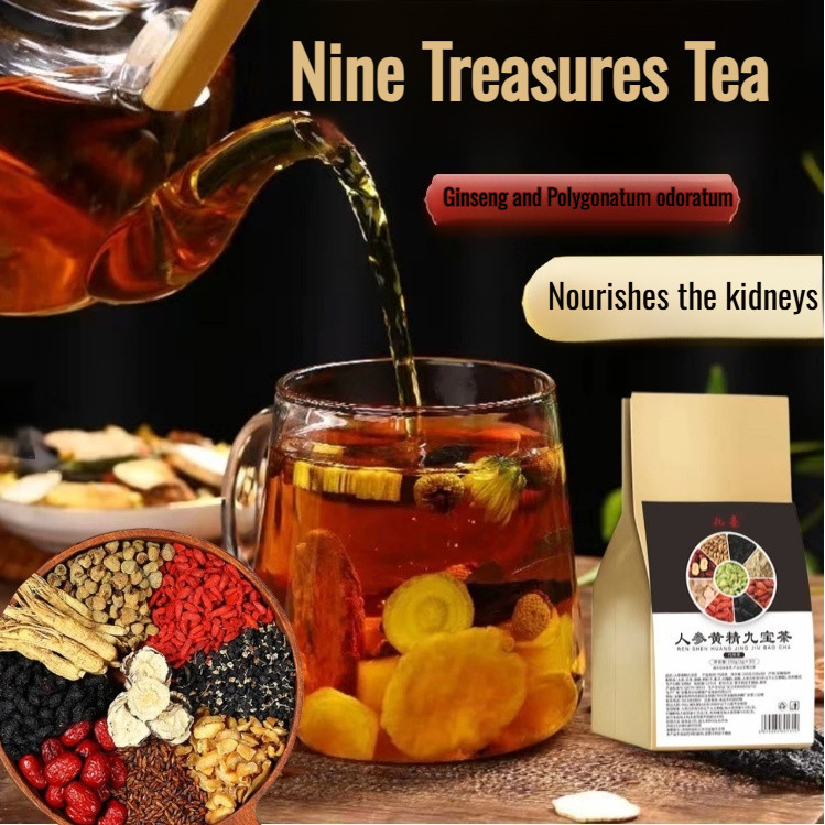 【HOT SALE】Ginseng And Nine Treasures Tea/Nourishing Kidney Health Tea ...